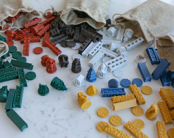 3D Printed Custom Catan City & Settlement the Lord of the Rings Themed ...