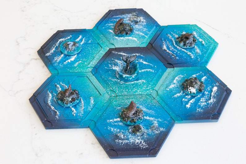 Catan 3D Printed Sea Tile - Etsy