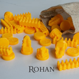 3D Printed Custom Catan City & Settlement - the Lord of the Rings ...