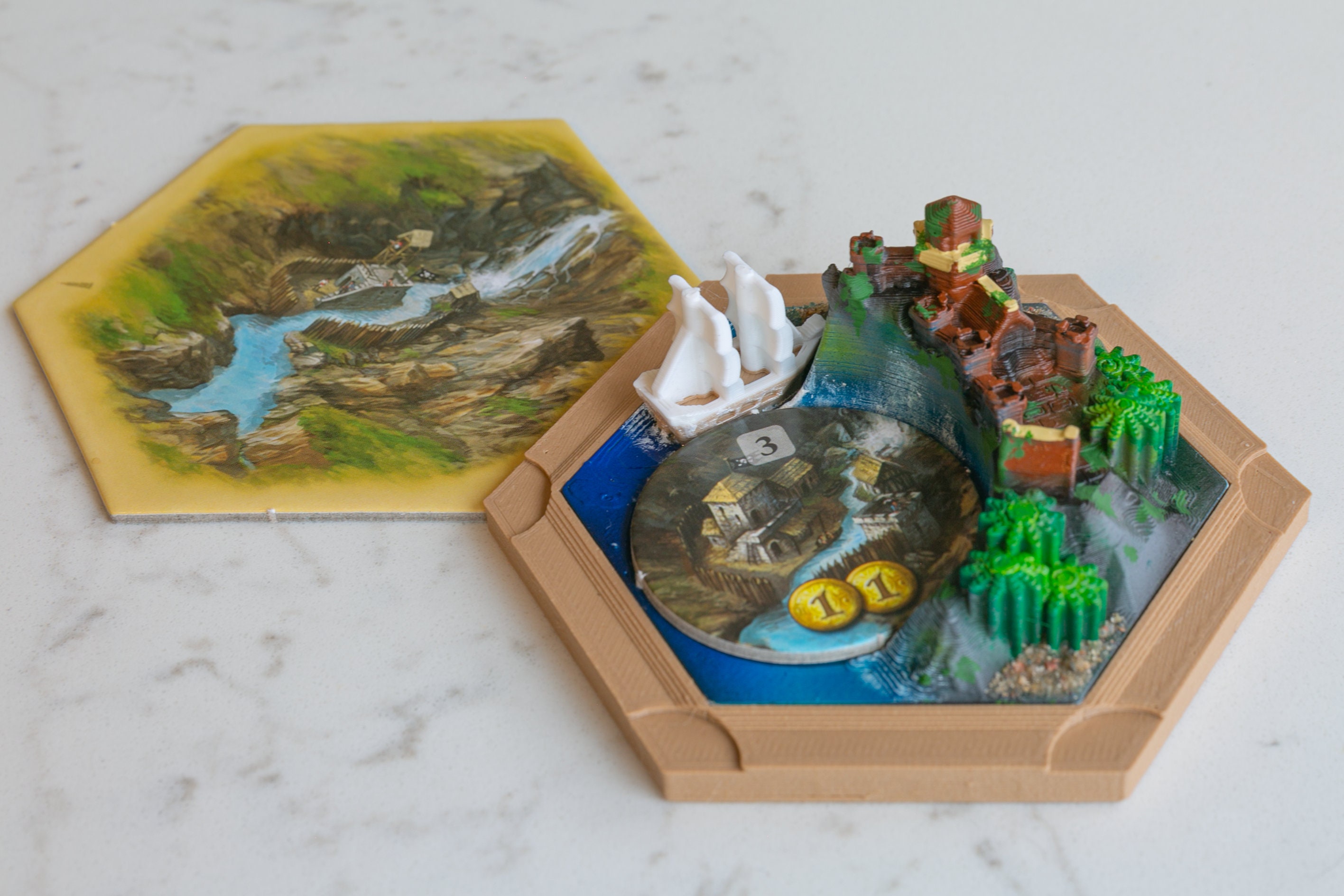 3D Print Pirate Lair Tile for Catan Explorers & Pirates - Etsy Australia