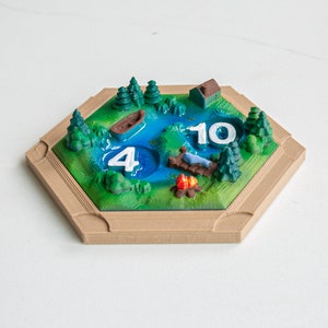 3D Printed Plastic Fish Tokens Lake Tiles for the Fisherman of CATAN - Etsy