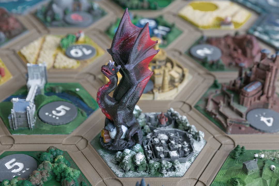 Upgraded 3D Printed Catan Robber Token : Dragon and Monsters From Game ...