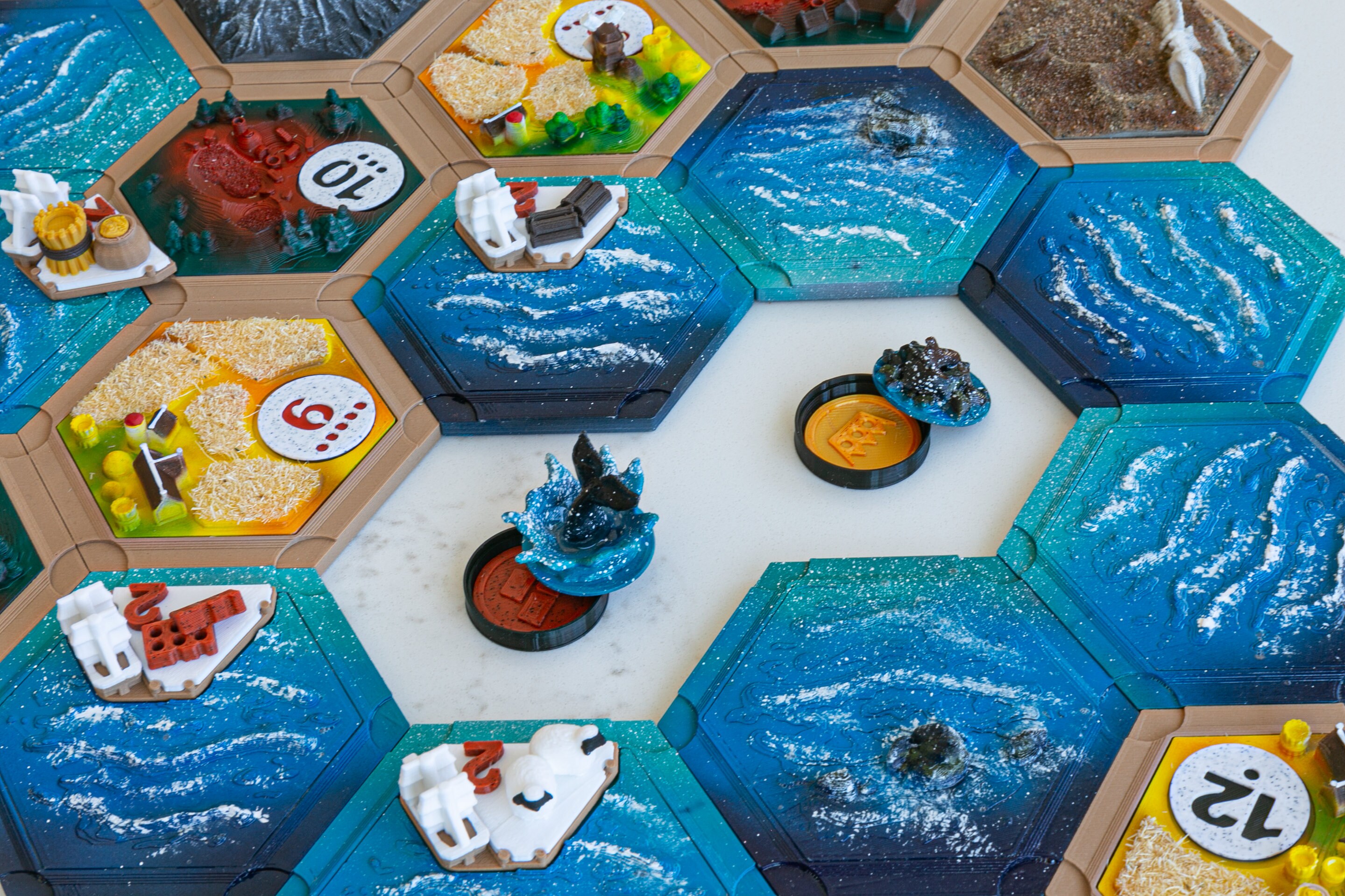 Catan 3D Printed Sea Tiles - Etsy