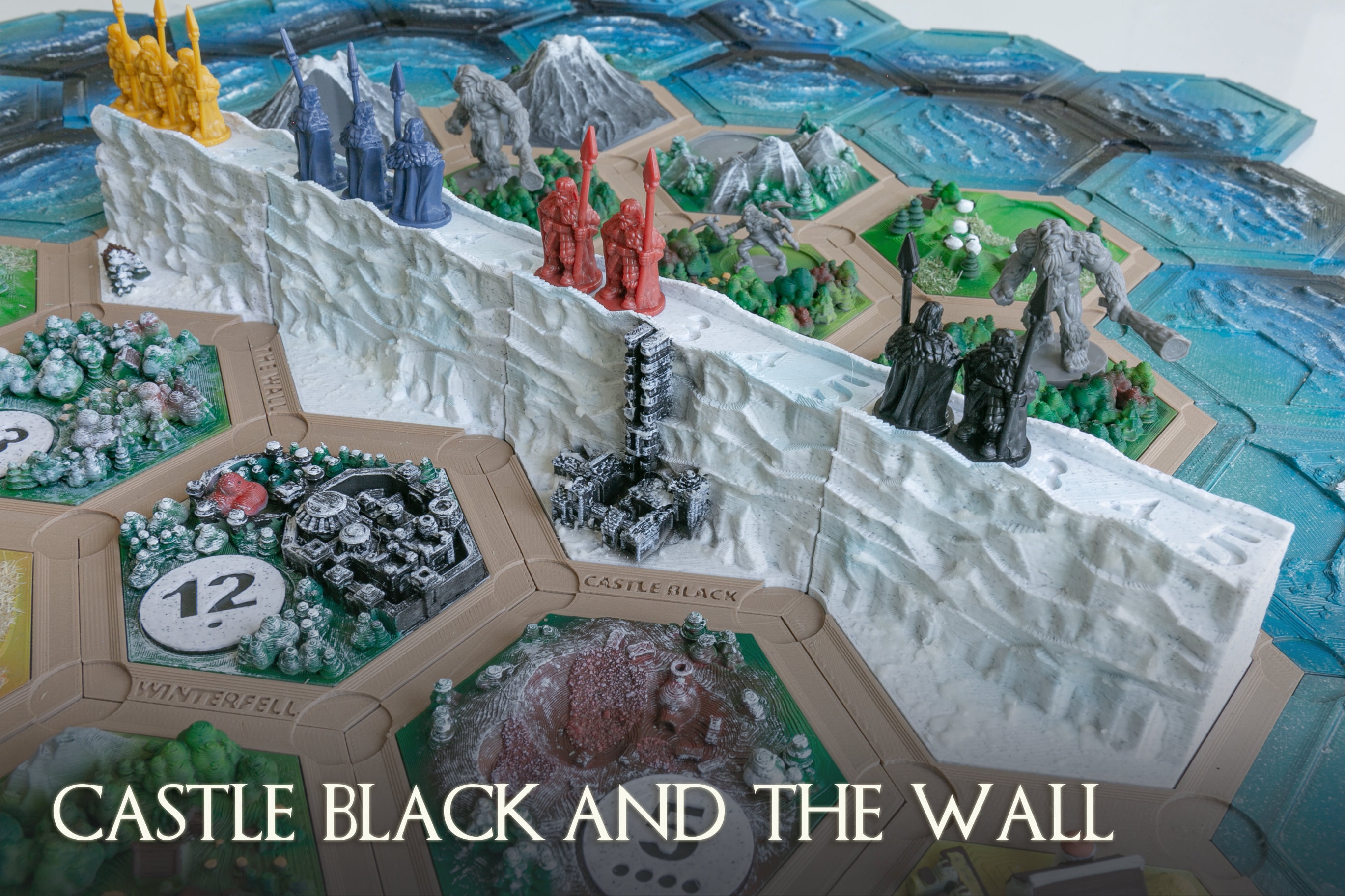 3D Printed Custom Catan Tiles - Castles of Seven Kingdoms - Etsy