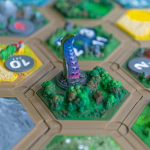 Upgraded 3D Printed Catan Robber Token : Dragon and Monsters From Game ...