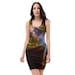 Nebula Galaxy Fitted Dress, Casual Space Themed Dress, Unique Fitted ...