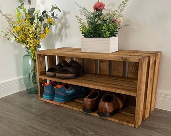Crate Shoe Rack | Etsy