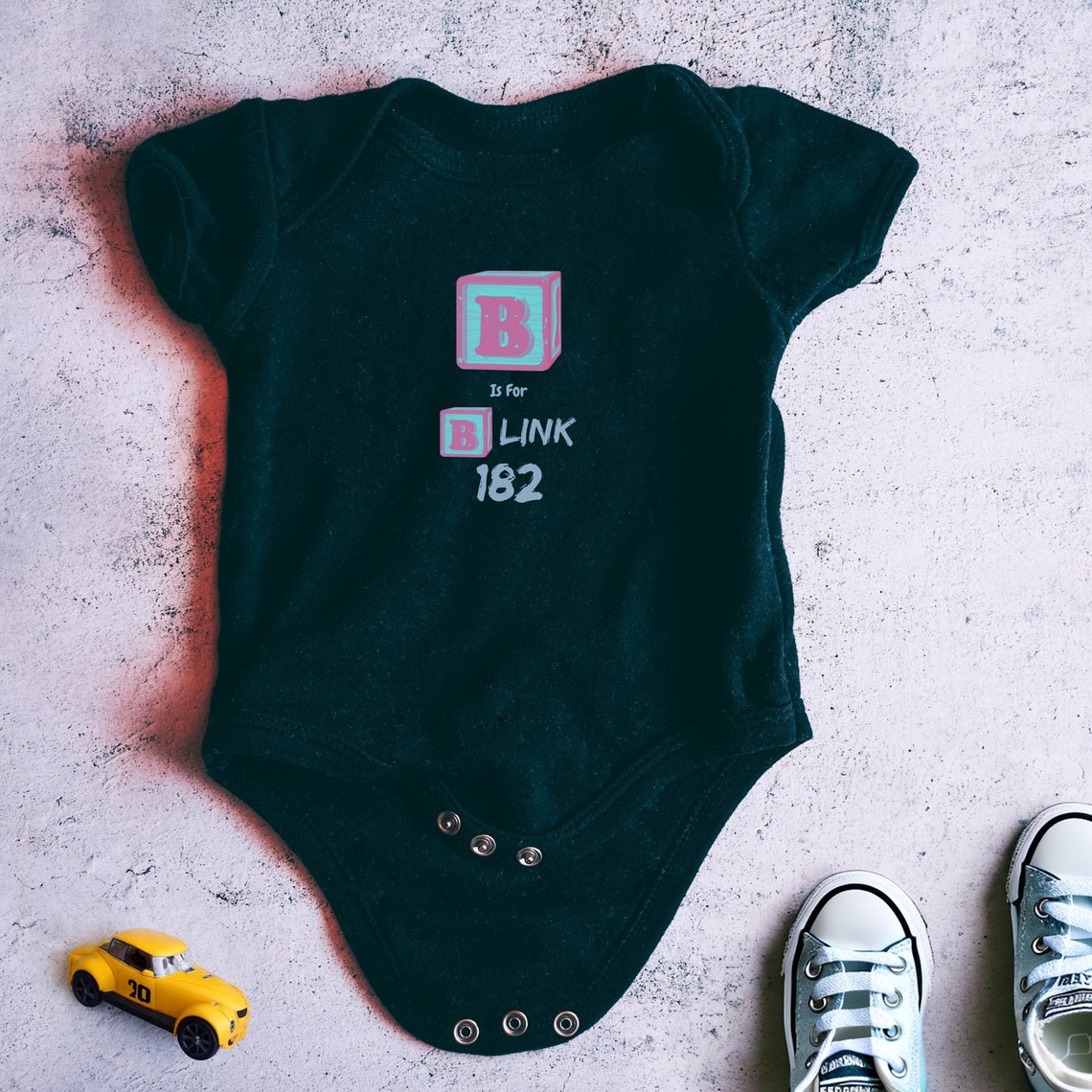B is for Blink 182 Emo Kid Bodysuit | Blue Font or Pink Font Bodysuit ...