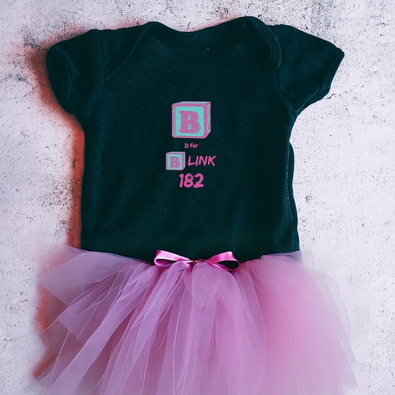 B is for Blink 182 Emo Kid Bodysuit | Blue Font or Pink Font Bodysuit ...