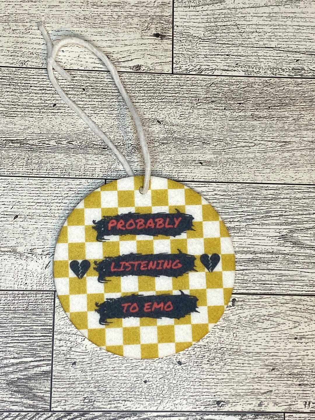 Probably Listening to Emo Music Car Air Freshener - Emo Freshie- Elder ...