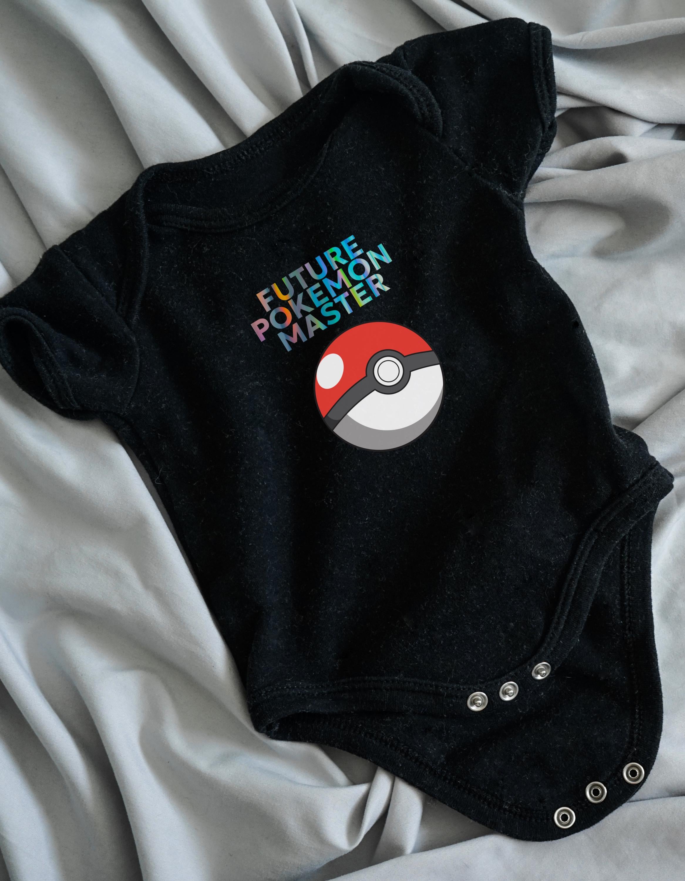 Future Pokemon Master Pokeball Bodysuit | Baby Shower Gift Pokemom ...