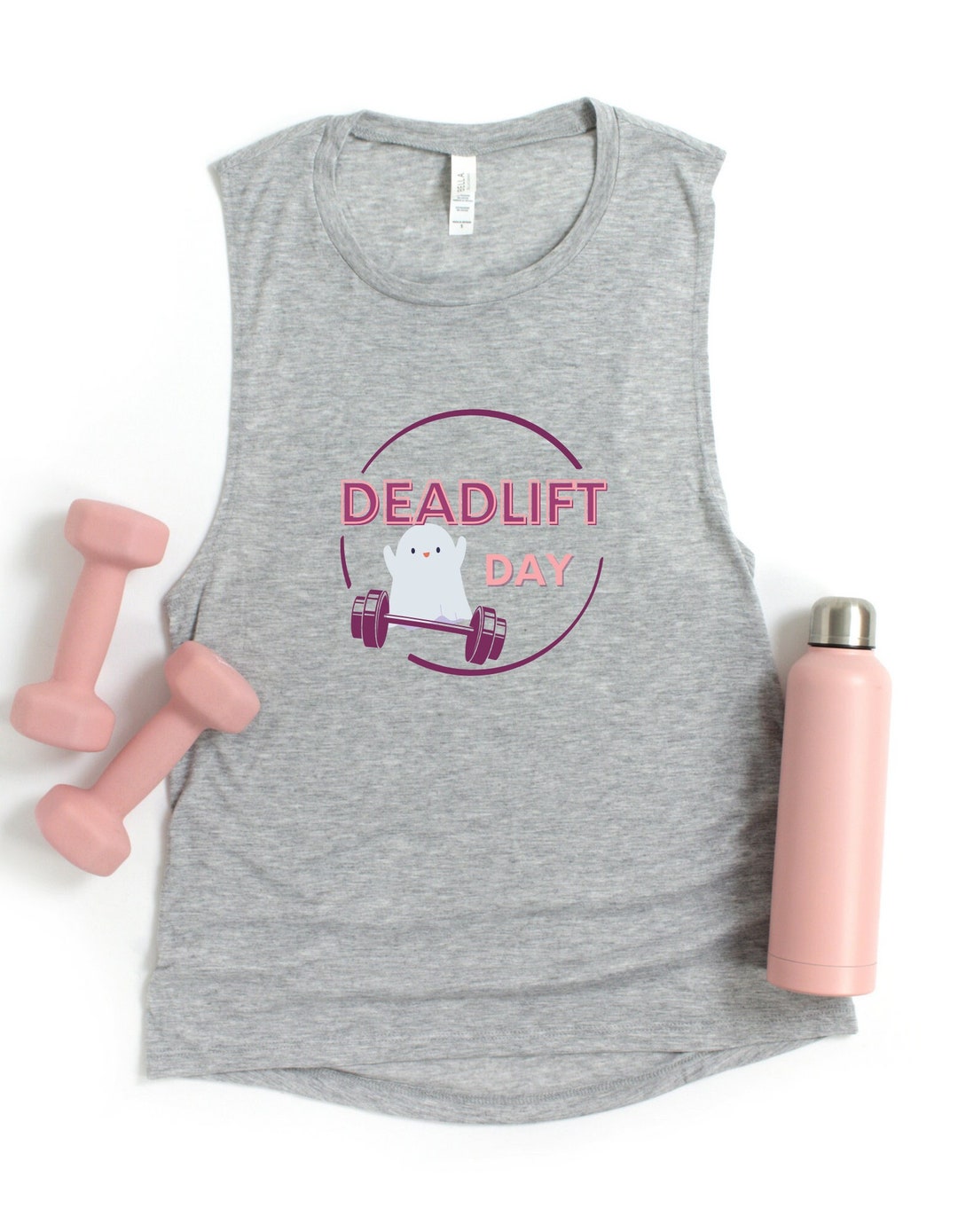 Deadlift Day Workout Top Ghost Gym Shirt Tank Top Weight Lifting Funny ...