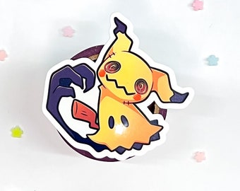 Embellishments x2 Holo Mimikyu Pokemon Decal Sticker Paper, Party ...