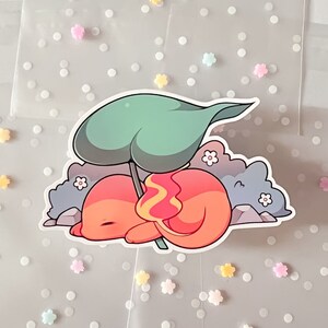 Cute Sleepy Charmander Vinyl Sticker Laptop Decal Pokemon - Etsy