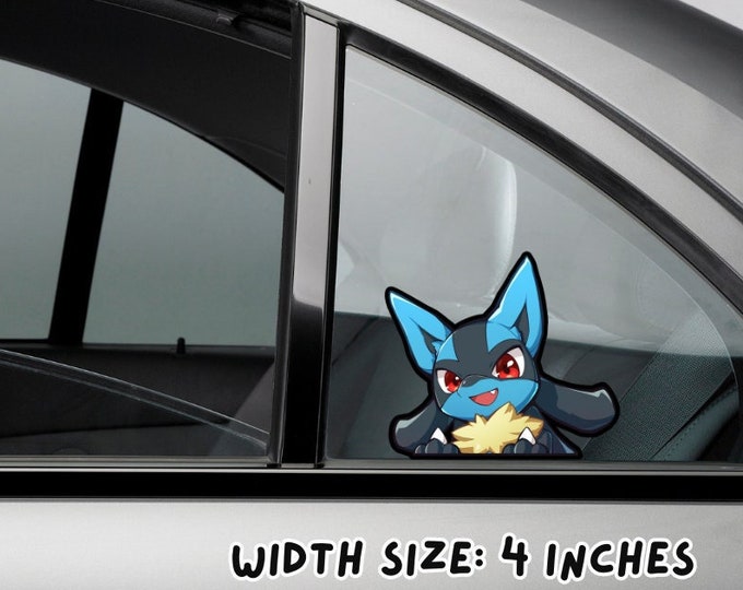 Lucario Peeker Sticker NEW | Waterproof and Weatherproof for Water ...