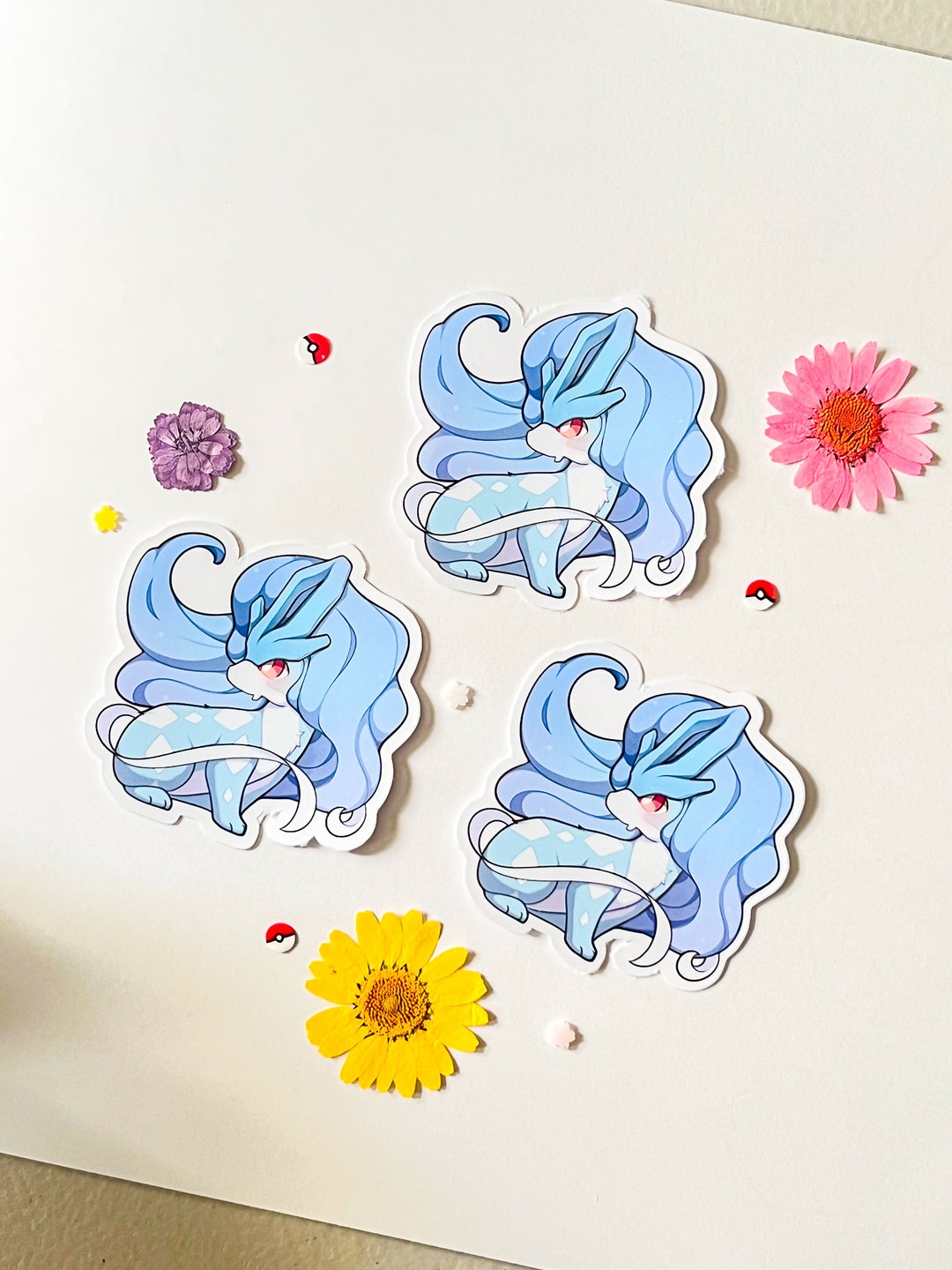 Suicune Legendary Pokemon Vinyl Sticker - Trendy Pokemon Decal for ...