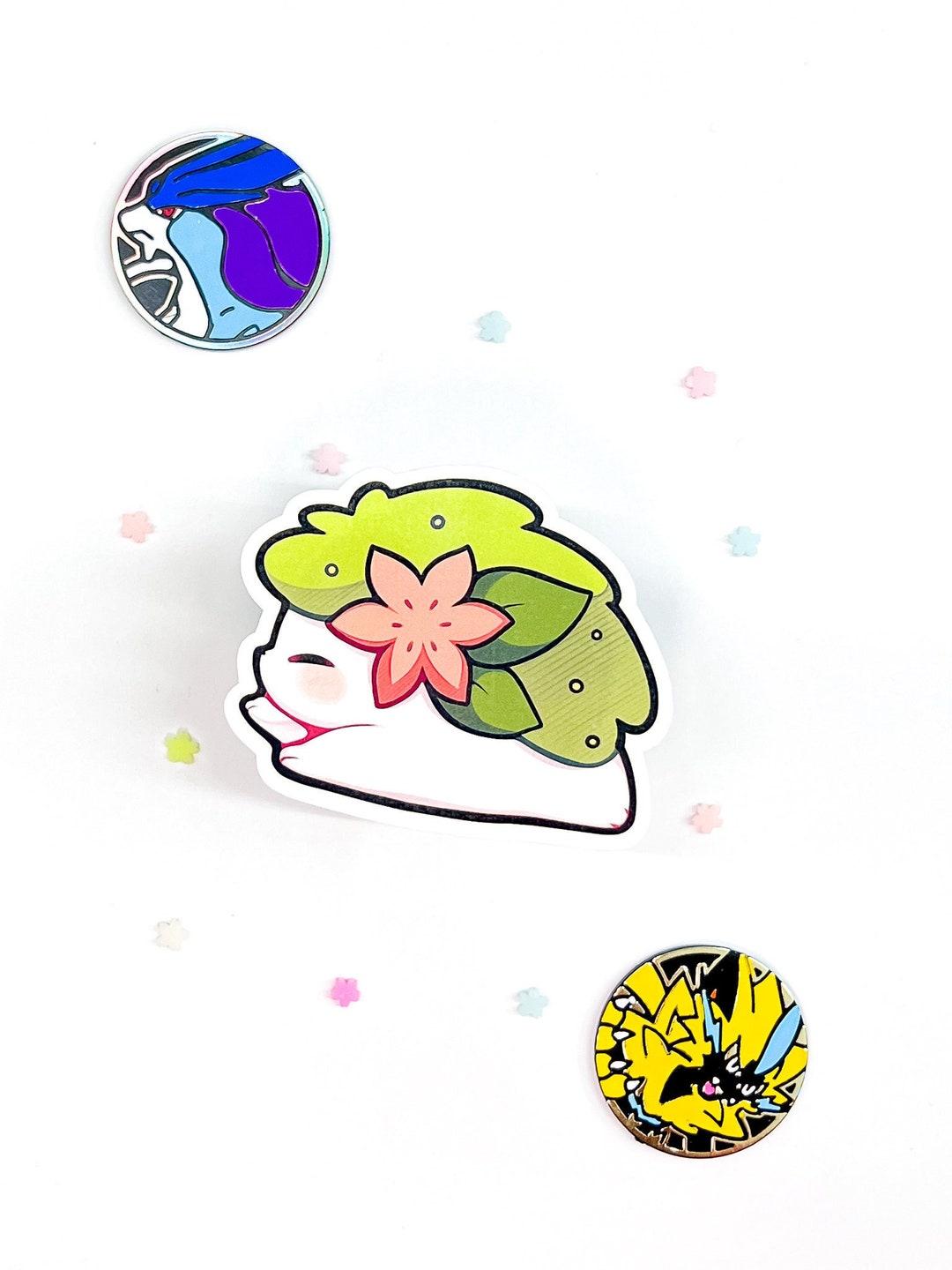 Shaymin Vinyl Sticker Trendy Pokemon Decal for Laptops, Notebooks ...