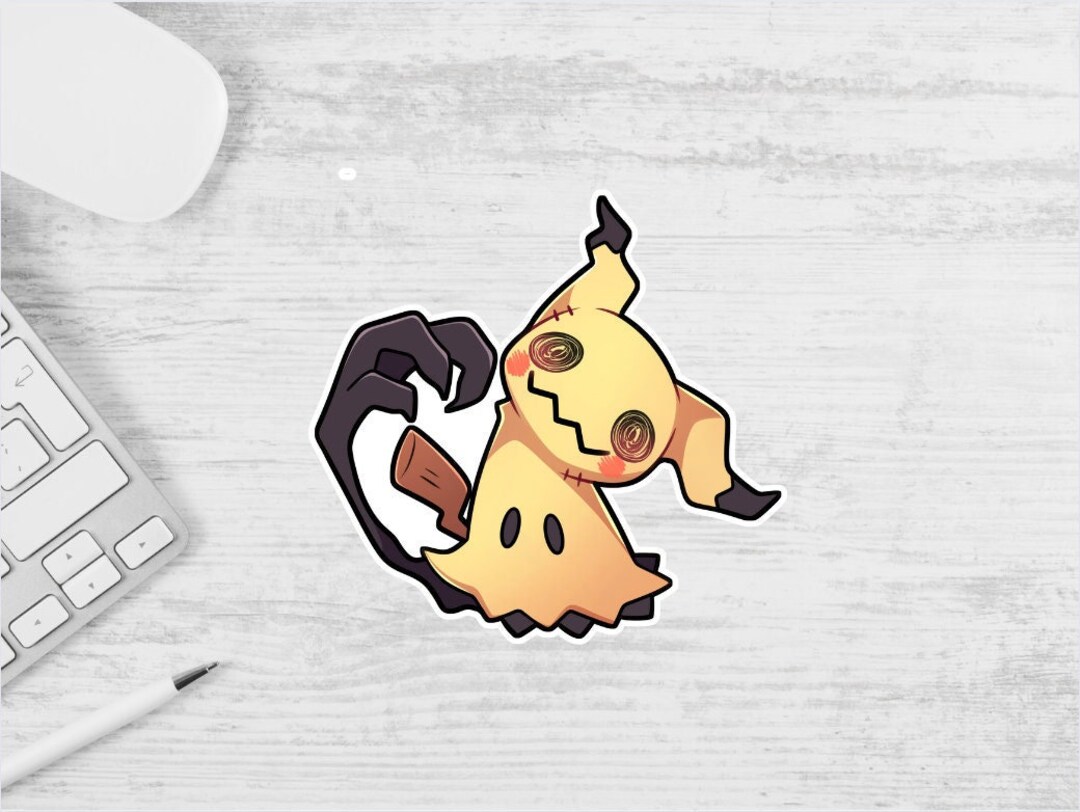 Mimikyu Vinyl Sticker Trendy Pokemon Decal for Laptops, Notebooks ...