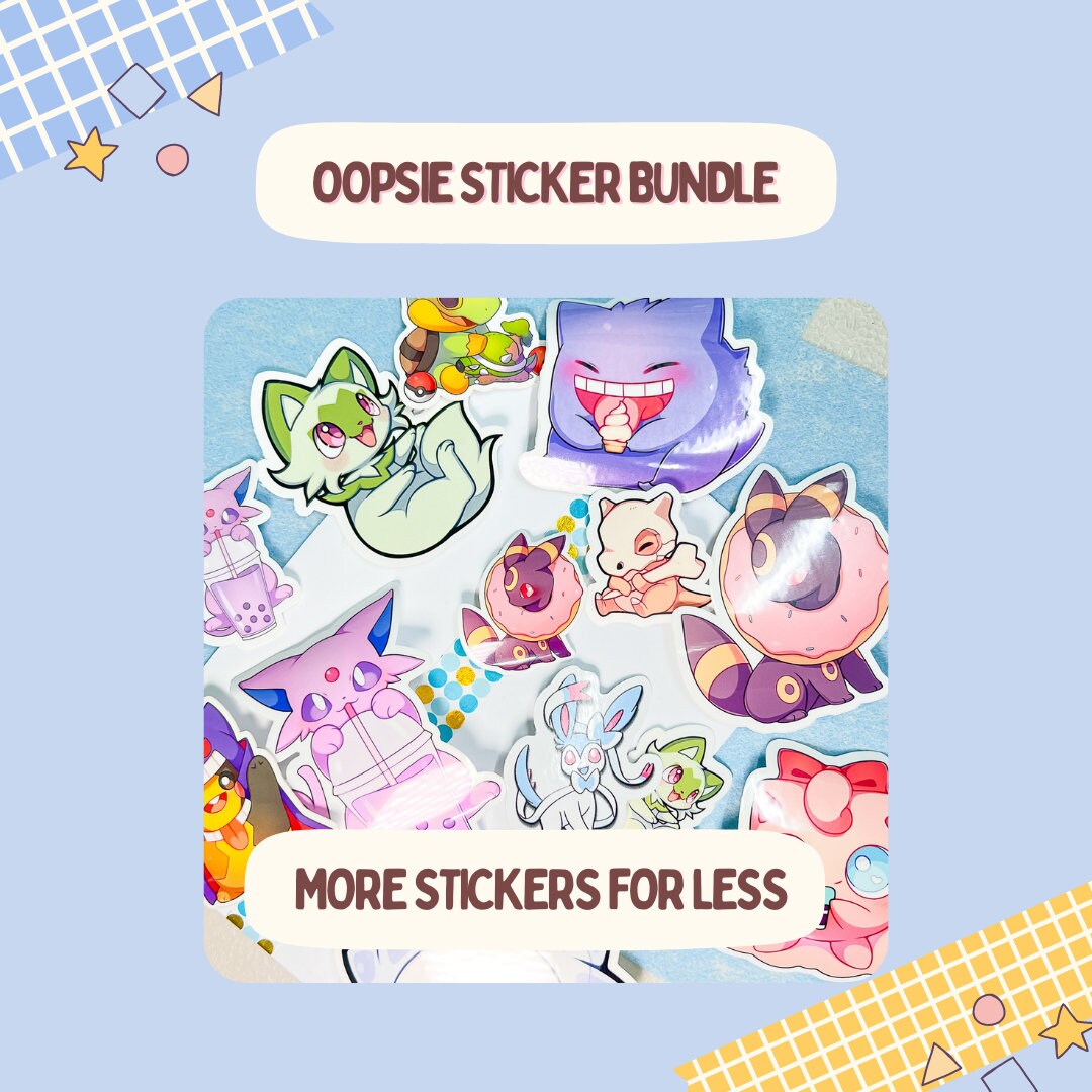 Pokemon Oopsie Sticker Pack Assorted Pokemon Stickers Reward Stickers ...
