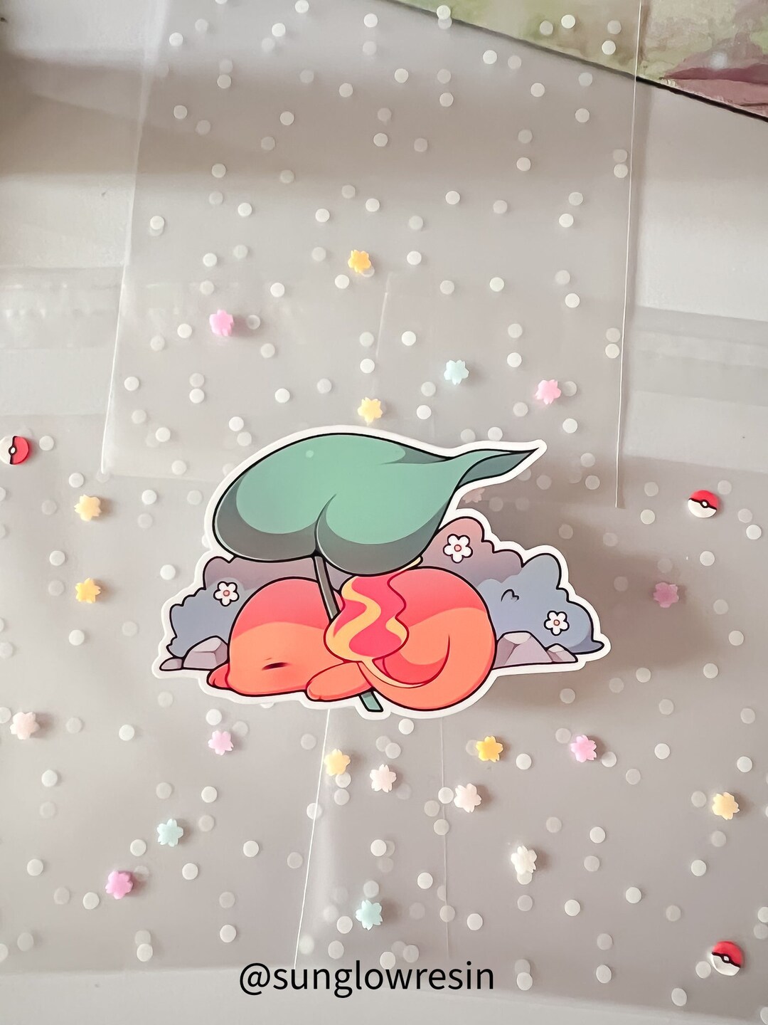 Cute Sleepy Charmander Vinyl Sticker Laptop Decal Pokemon - Etsy