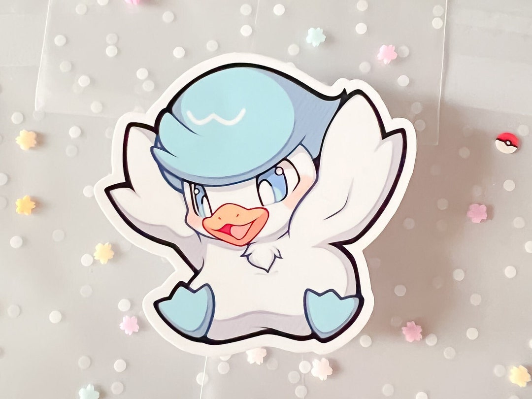 Quaxly Pokemon Starter Vinyl Sticker Trendy Pokemon Decal for Laptops ...