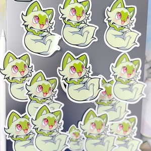 Sprigatito Vinyl Sticker Trendy Pokemon Decal for Laptops, Notebooks ...
