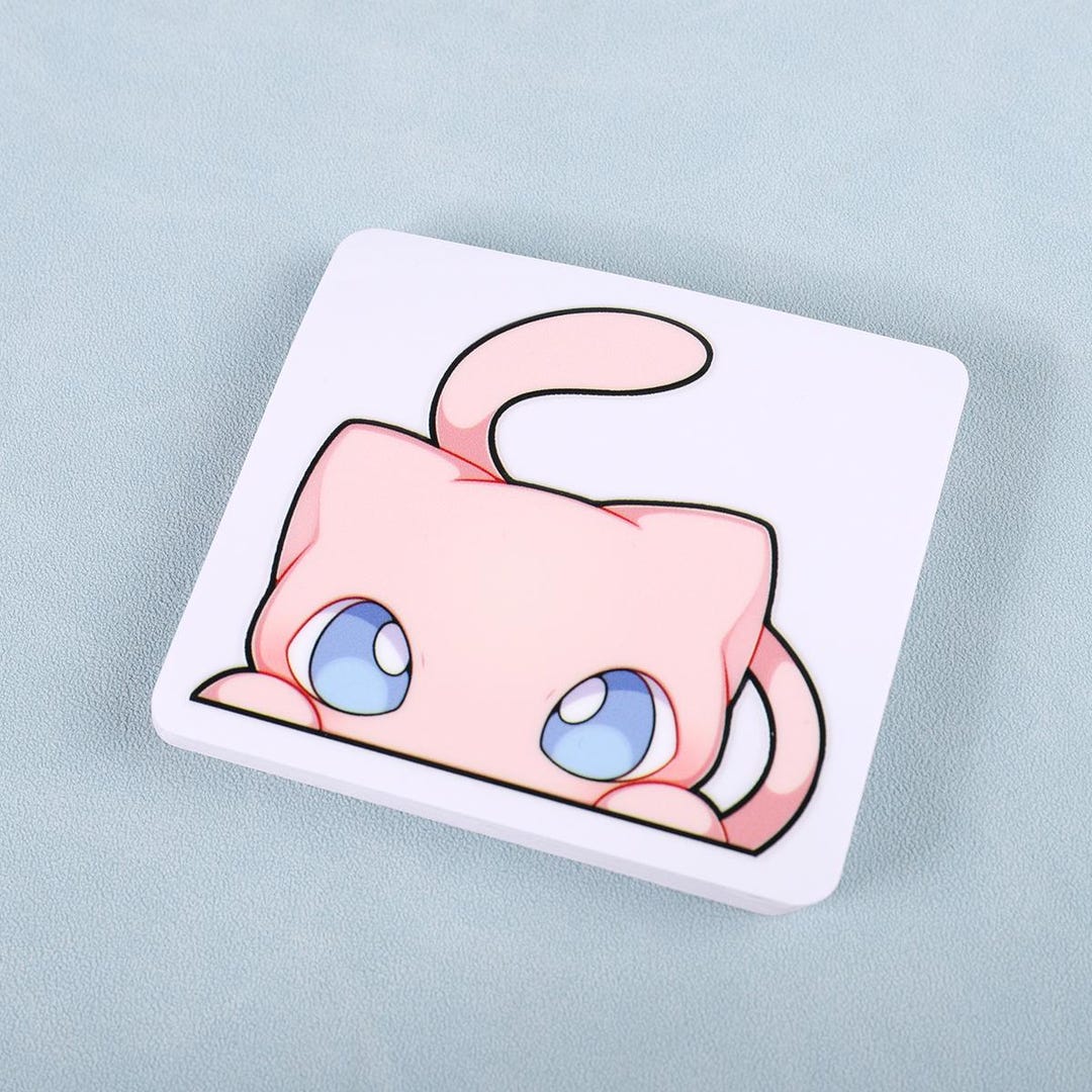 Mew Car Peeker Sticker | 3 Inches Wide - Etsy
