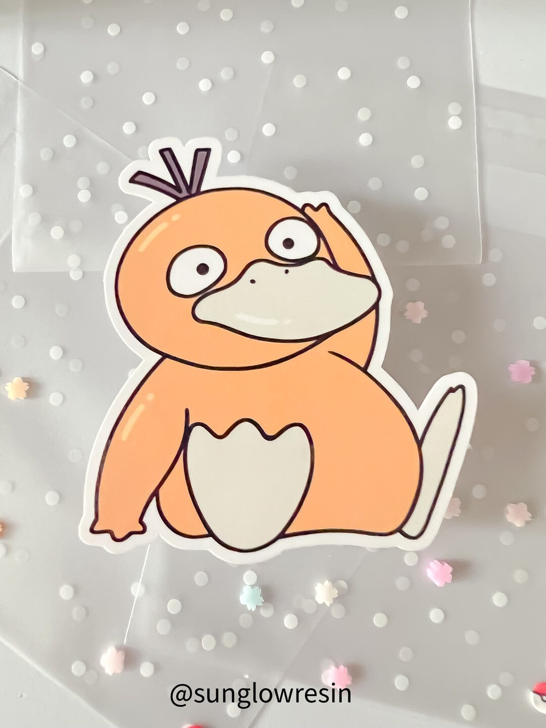 Psyduck Vinyl Sticker Pokemon Sticker Laptop Sticker Water - Etsy