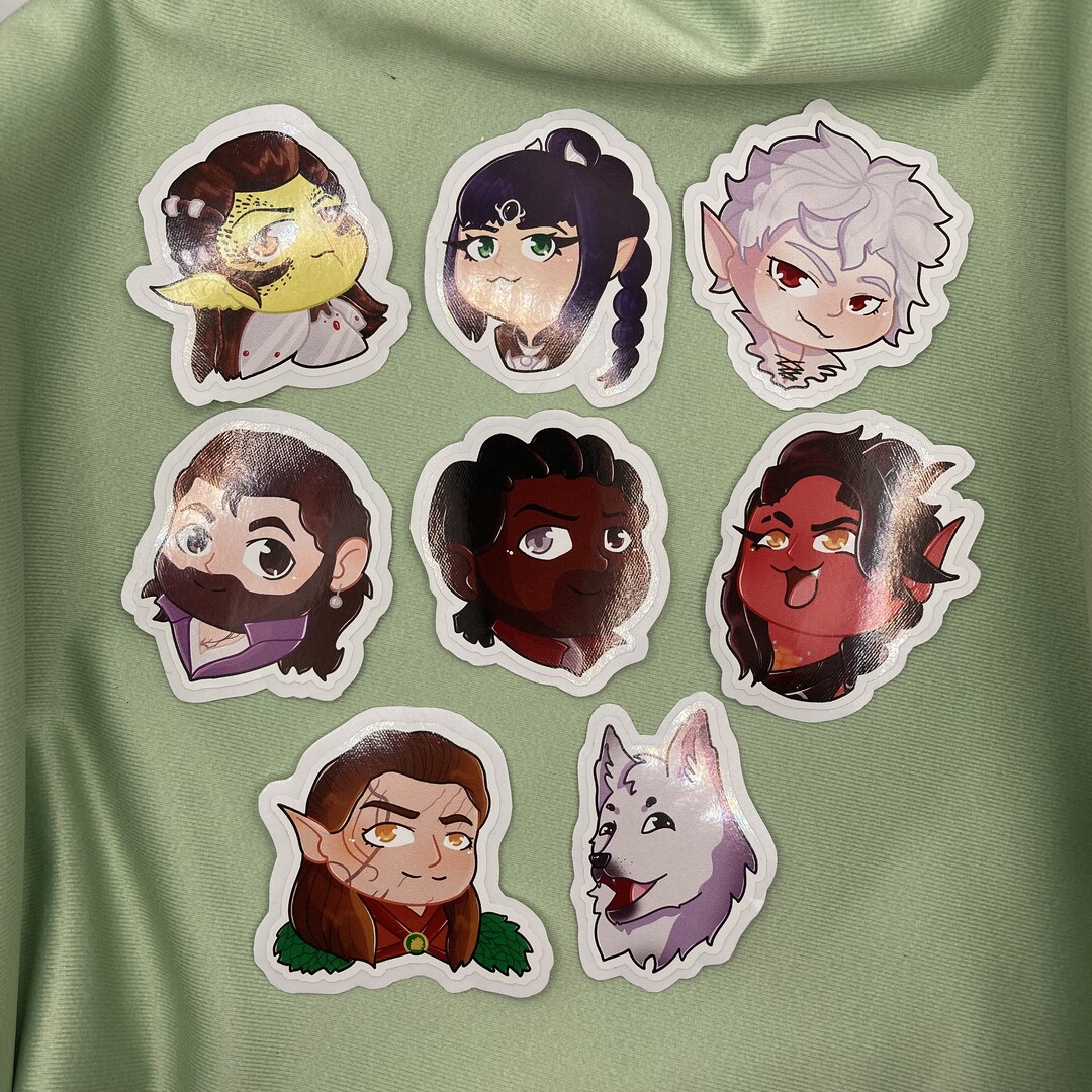 Baldur's Gate 3 Stickers | Sticker Paper Weatherproof | BG3 Stickers ...