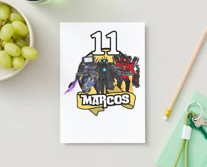 Skibidi Toilet Birthday Cake Topper Decorations - Etsy