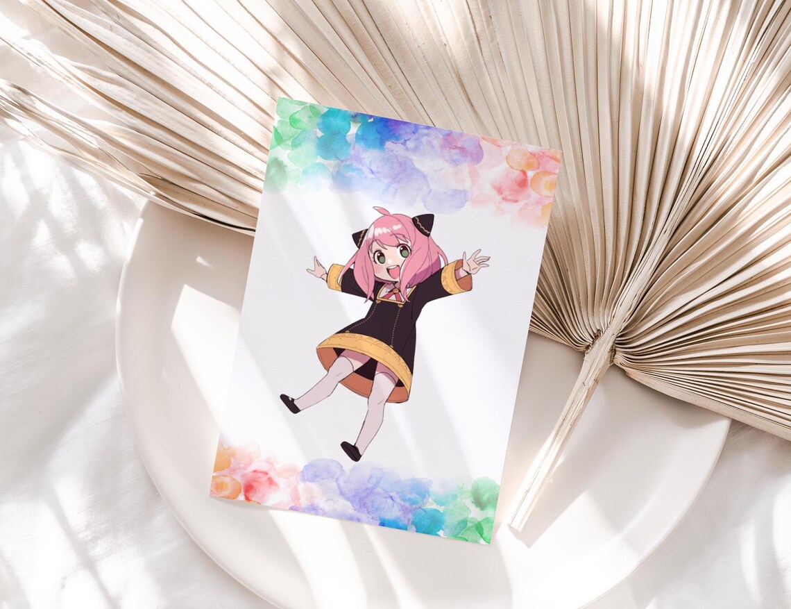 Editable Anya Birthday Invitation Printables Birthday Party Colorful ...