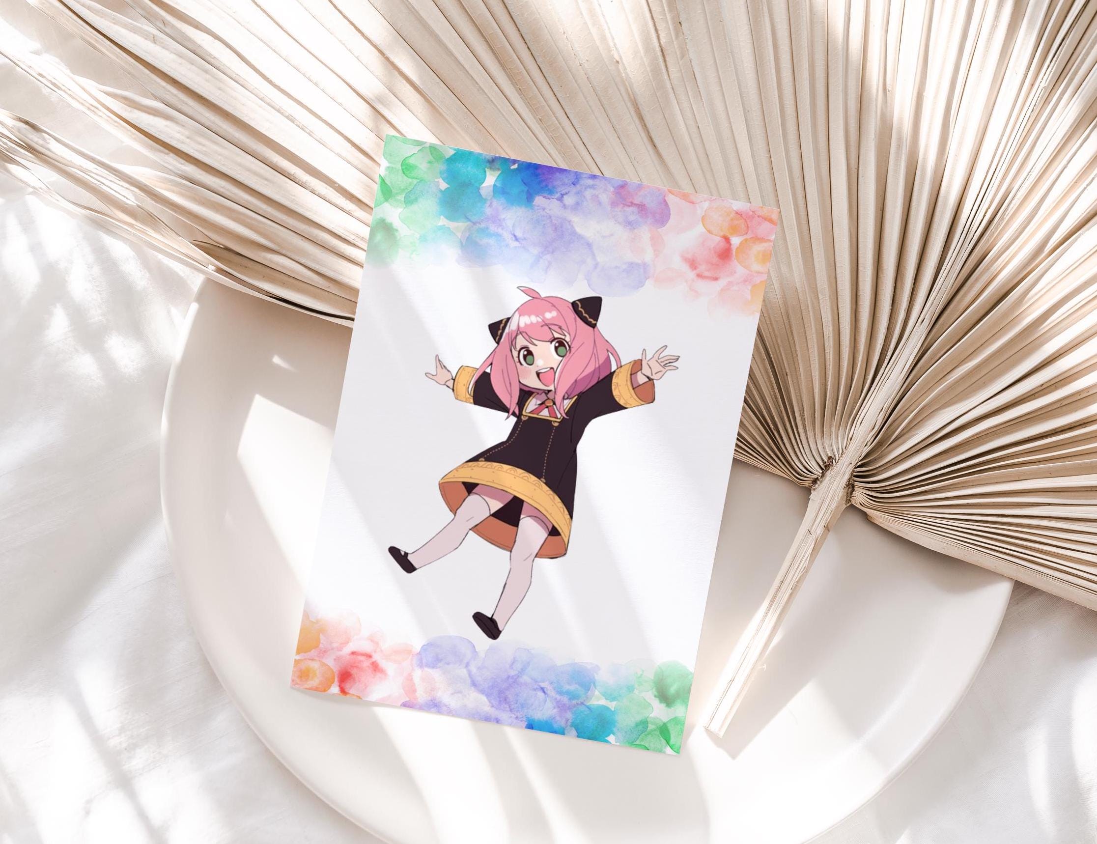 Editable Anya Birthday Invitation Printables Birthday Party Colorful ...