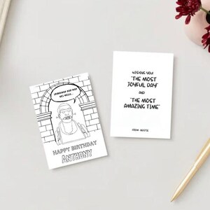 Editable Canva L DIY Boys Birthday Card Coloring Skibidi Toilet ...