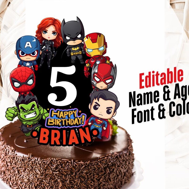 Batmans Cake Topper - Etsy