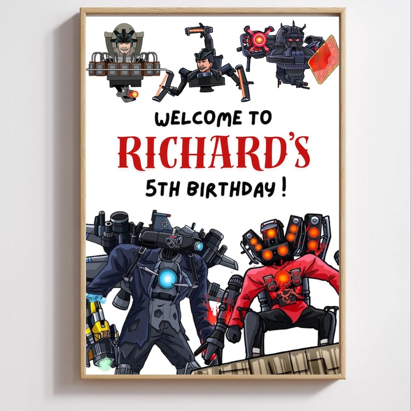 Skibidi Toilet Poster - Etsy