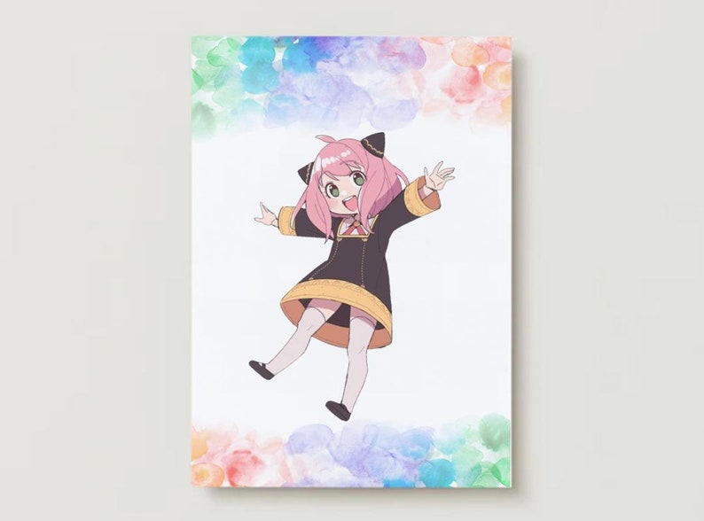 Editable Anya Birthday Invitation Printables Birthday Party Colorful ...