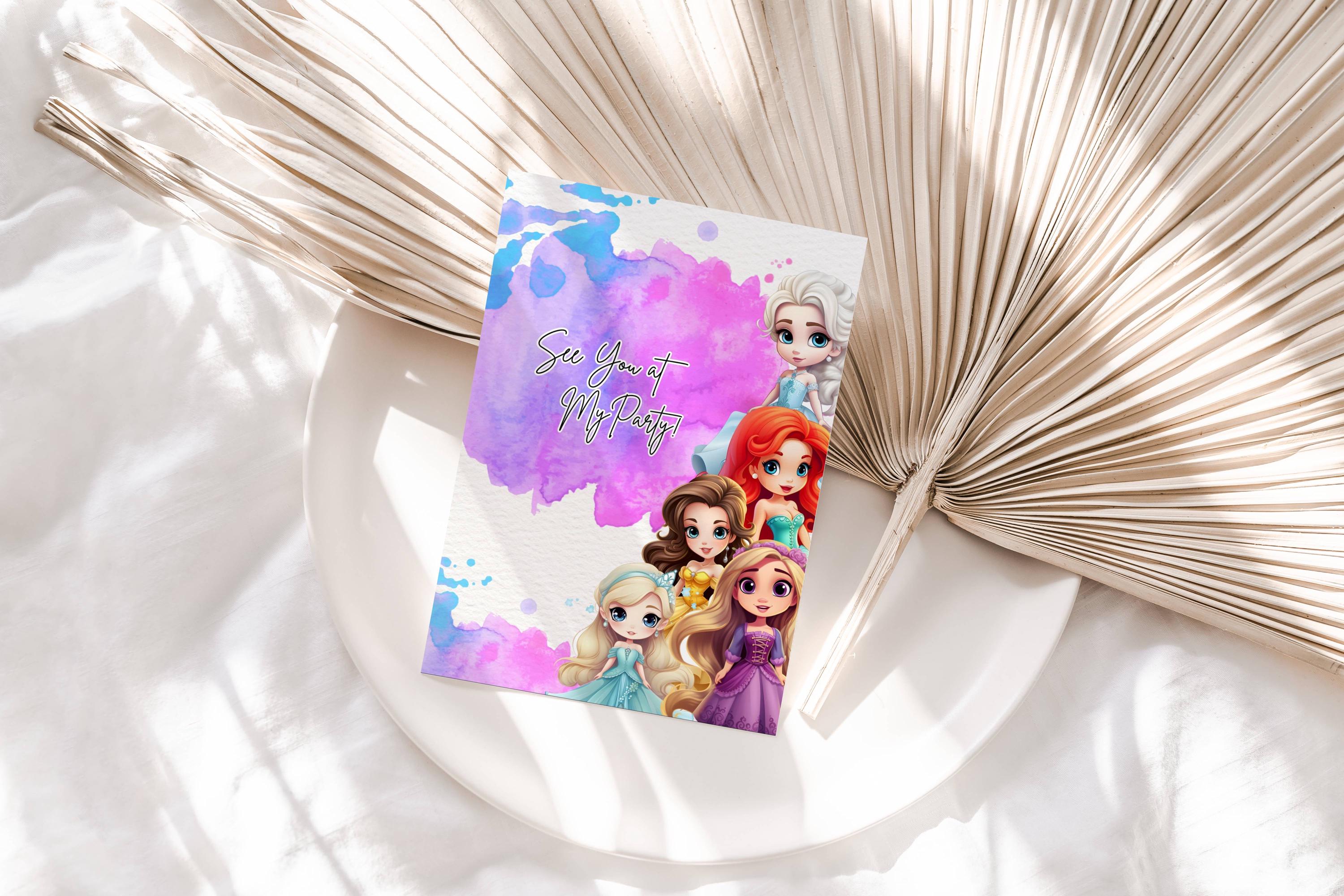 Princess Birthday Invitation Princess Invitation Princess Party ...