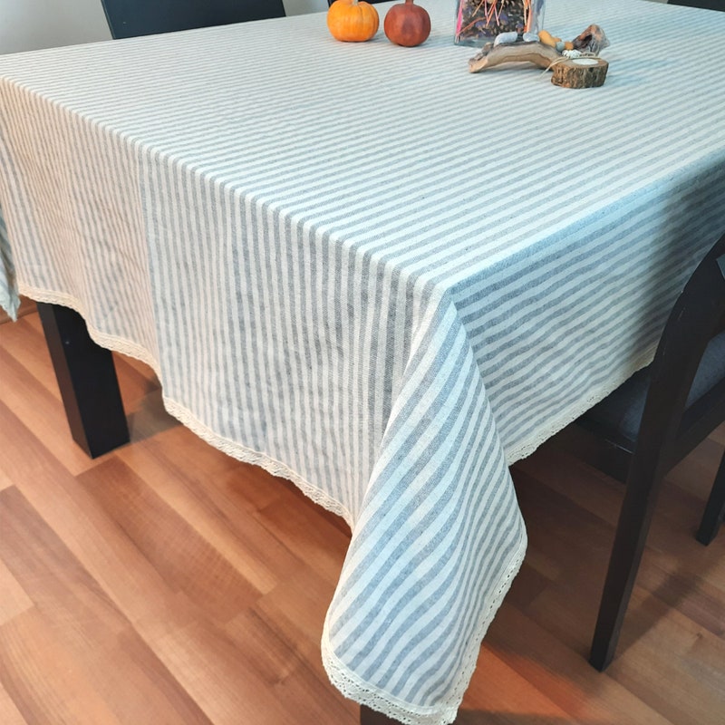 Striped Tablecloth - Etsy