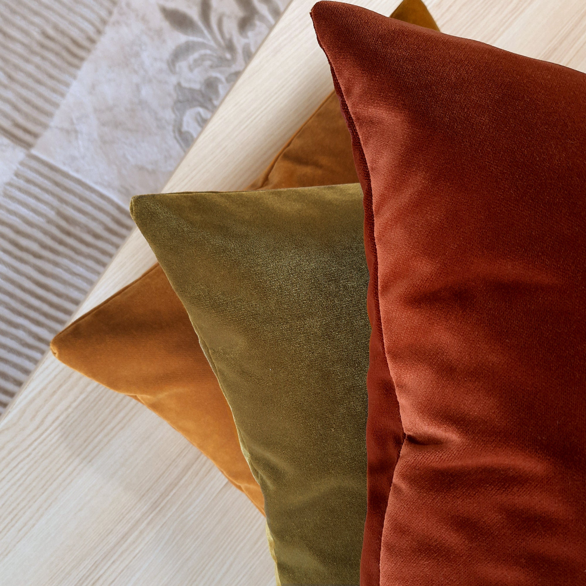 Fall Velvet Pillow Cover Any Size, Luxury Velvet Throw Pillow ...
