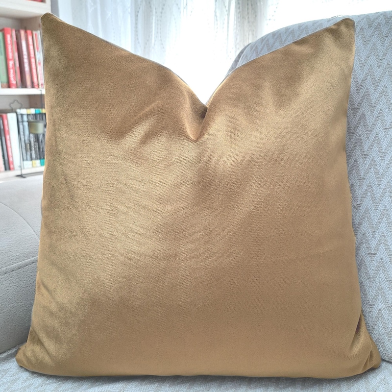 Camel Velvet Pillow - Etsy