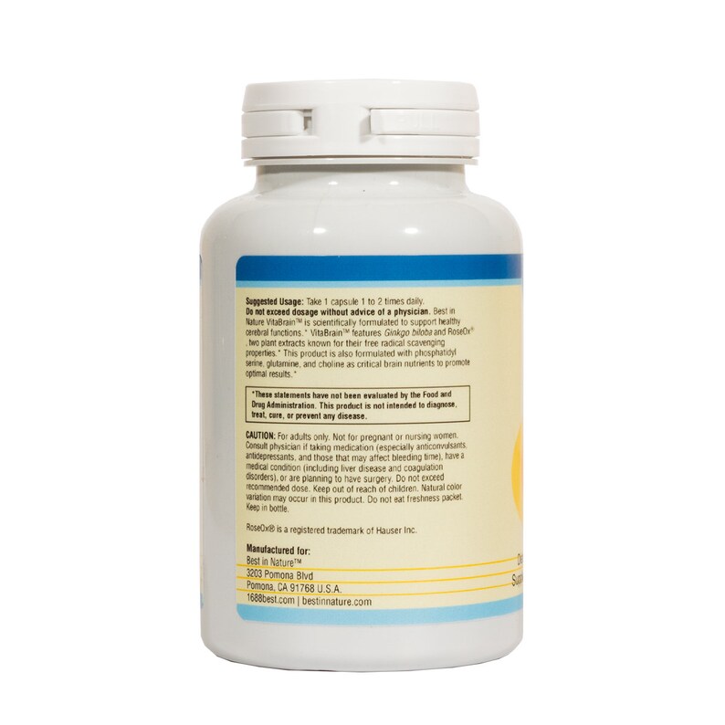 Vitabrain™ - Brain Support Supplement 120 Capsules - Etsy