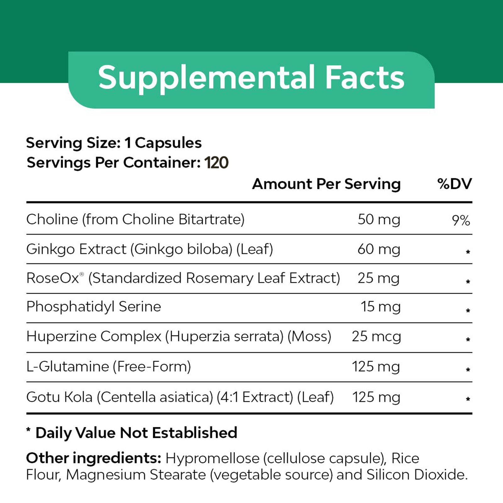 Vitabrain™ - Brain Support Supplement 120 Capsules - Etsy
