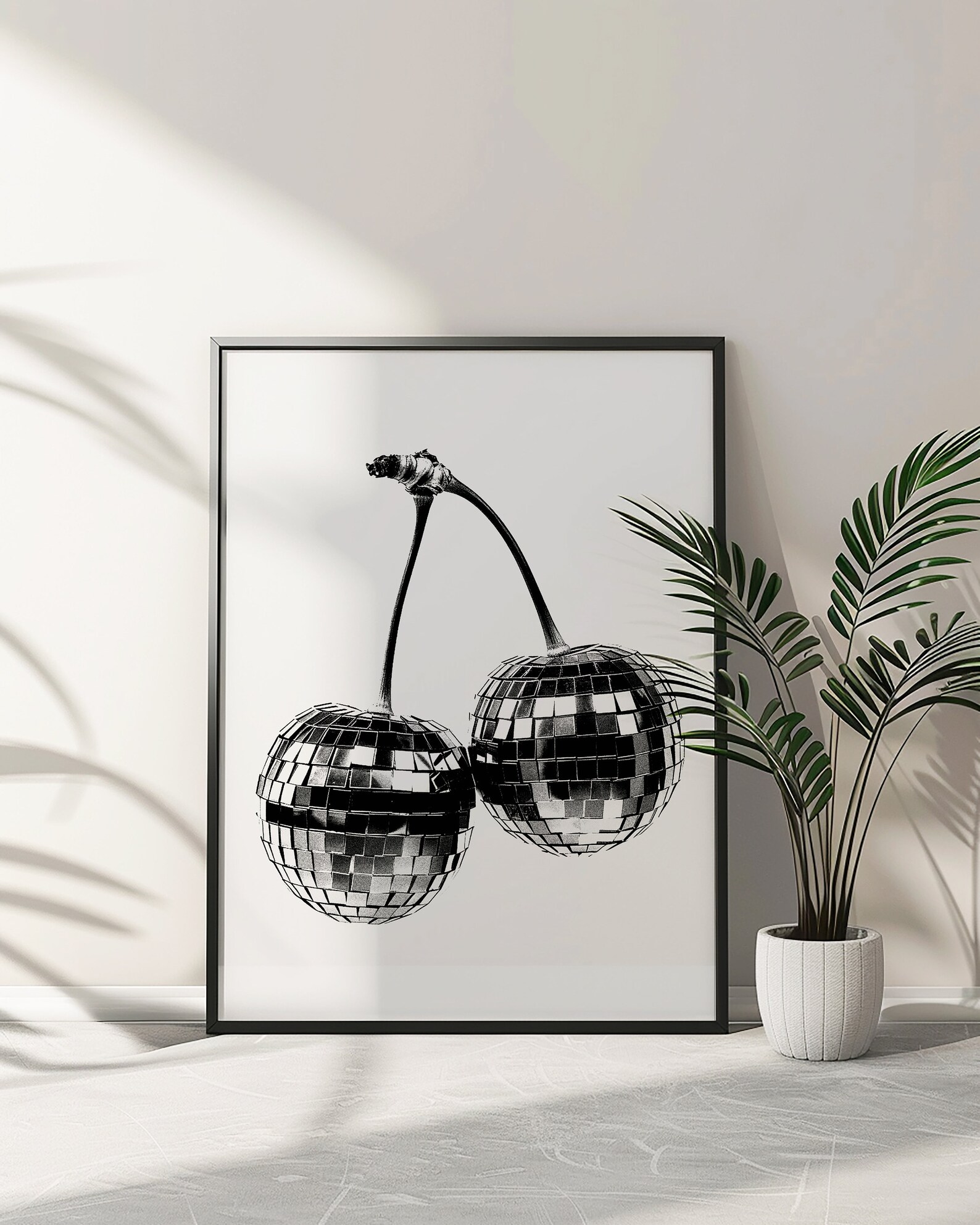 Cherry Disco Ball Print, Retro Prints, Y2K Disco Wall Art, Trendy ...