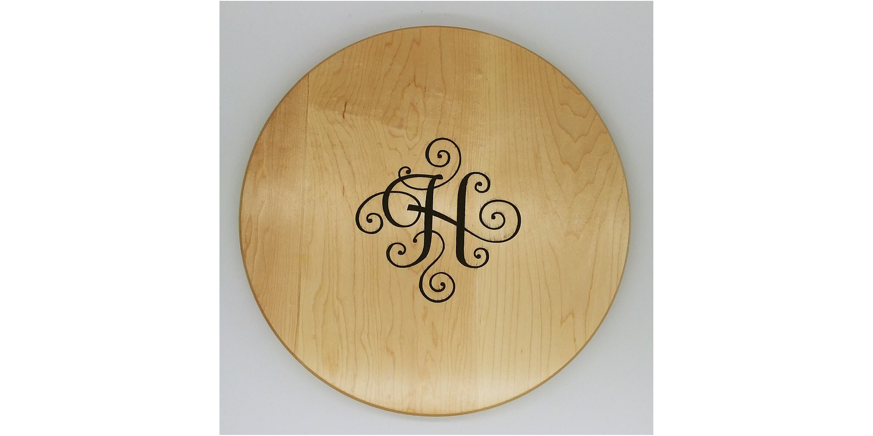 Walnut or Maple Lazy Susan-maple Lazy Susan-monogrammed Lazy - Etsy