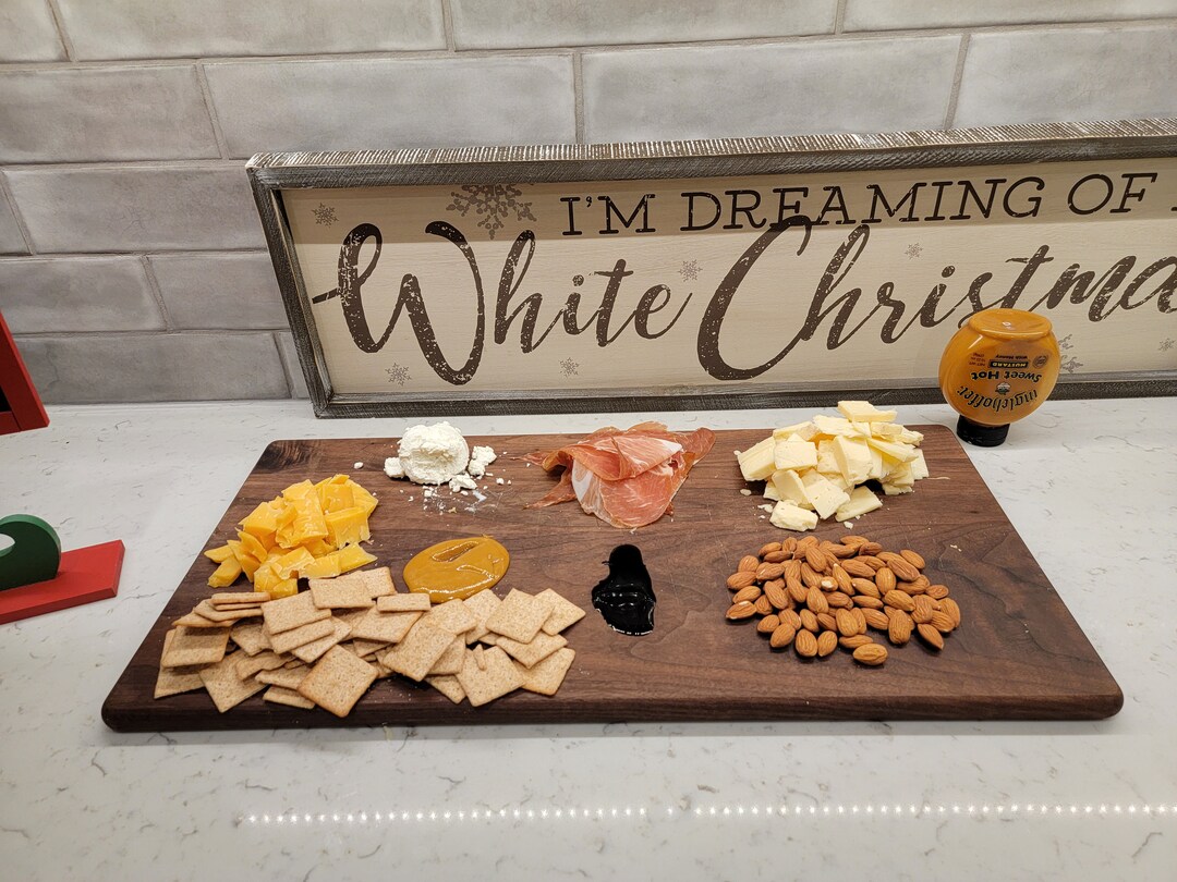 BBQ, Pellet Grill, Smoker Rib Board, Reversible Black Walnut Cutting ...