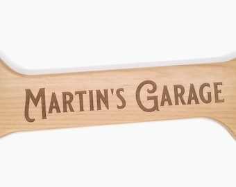 Man Cave Signage-wrench-garage Sign-wooden Sign-custom Wood Sign ...