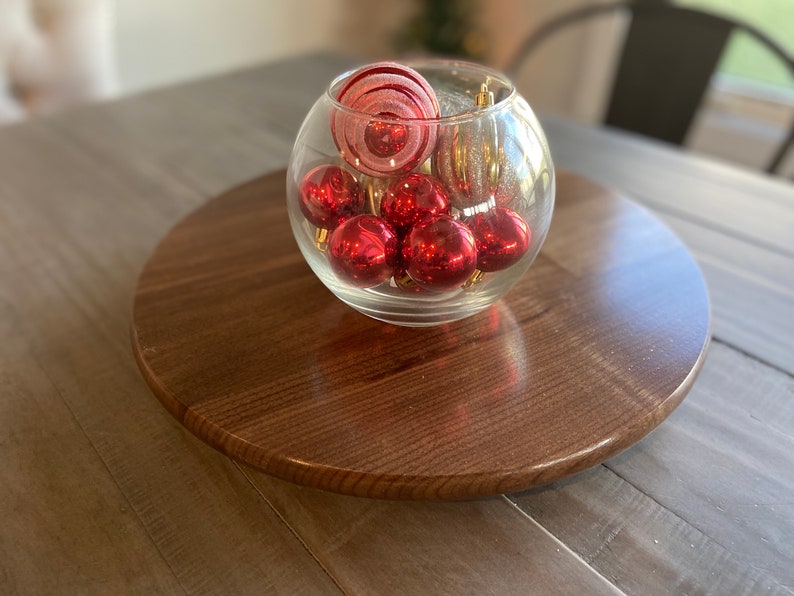 Walnut Lazy Susan-maple Lazy Susan-table Decor-lazy Susan Turn | Etsy