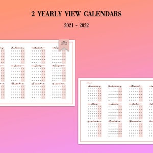 Printable Rose Gold Planner 2021 - Etsy