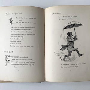 Antique 1895 National Rhymes of the Nursery Book, Gordon Browne ...