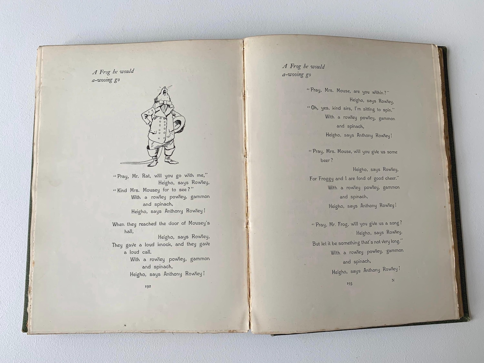 Antique 1895 National Rhymes of the Nursery Book, Gordon Browne ...